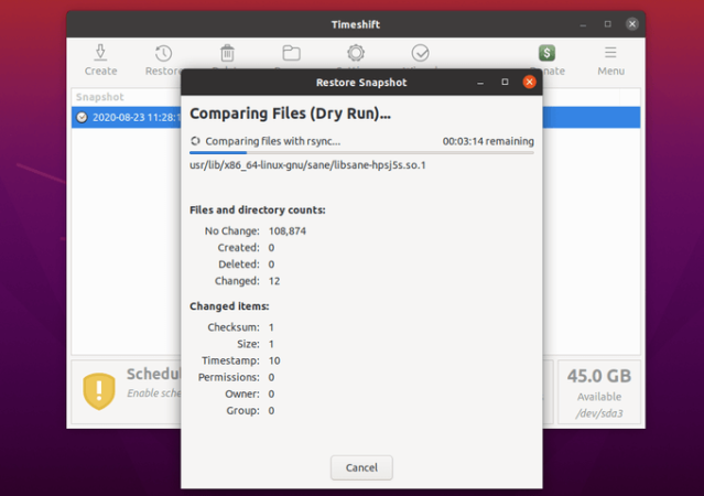 How to Create System Restore Point in Ubuntu, Debian, Fedora - FOSTips