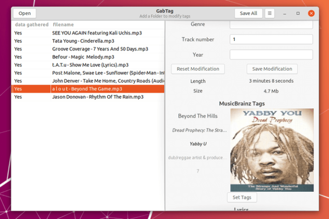 Top 8 Best Free Audio Tag Editor Applications for Linux - FOSTips
