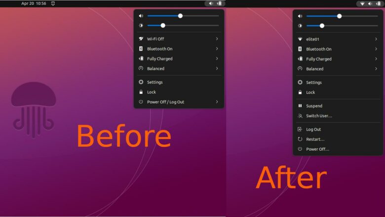 How to Bring out Power Off/Log Out Sub-Menu in Ubuntu 22.04 LTS - FOSTips