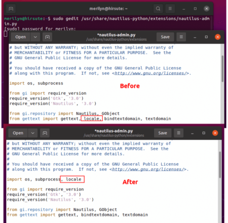 Enable 'Open as Administrator' in Ubuntu 22.04 & 23.04 without Gedit - FOSTips
