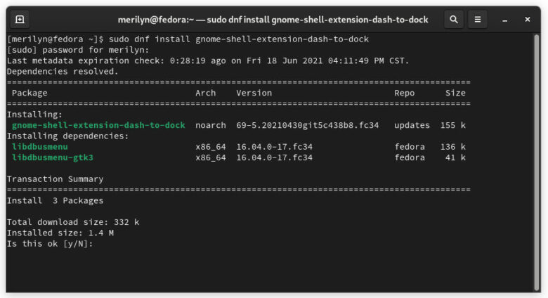 How to Bring out Bottom Dock Launcher from Activities View in Fedora ...