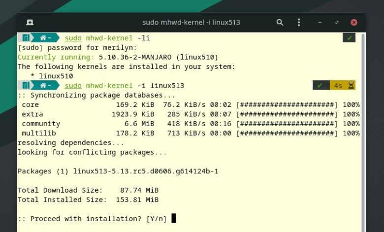 How to Install the Latest Kernel, Remove Old Kernels in Manjaro Linux ...