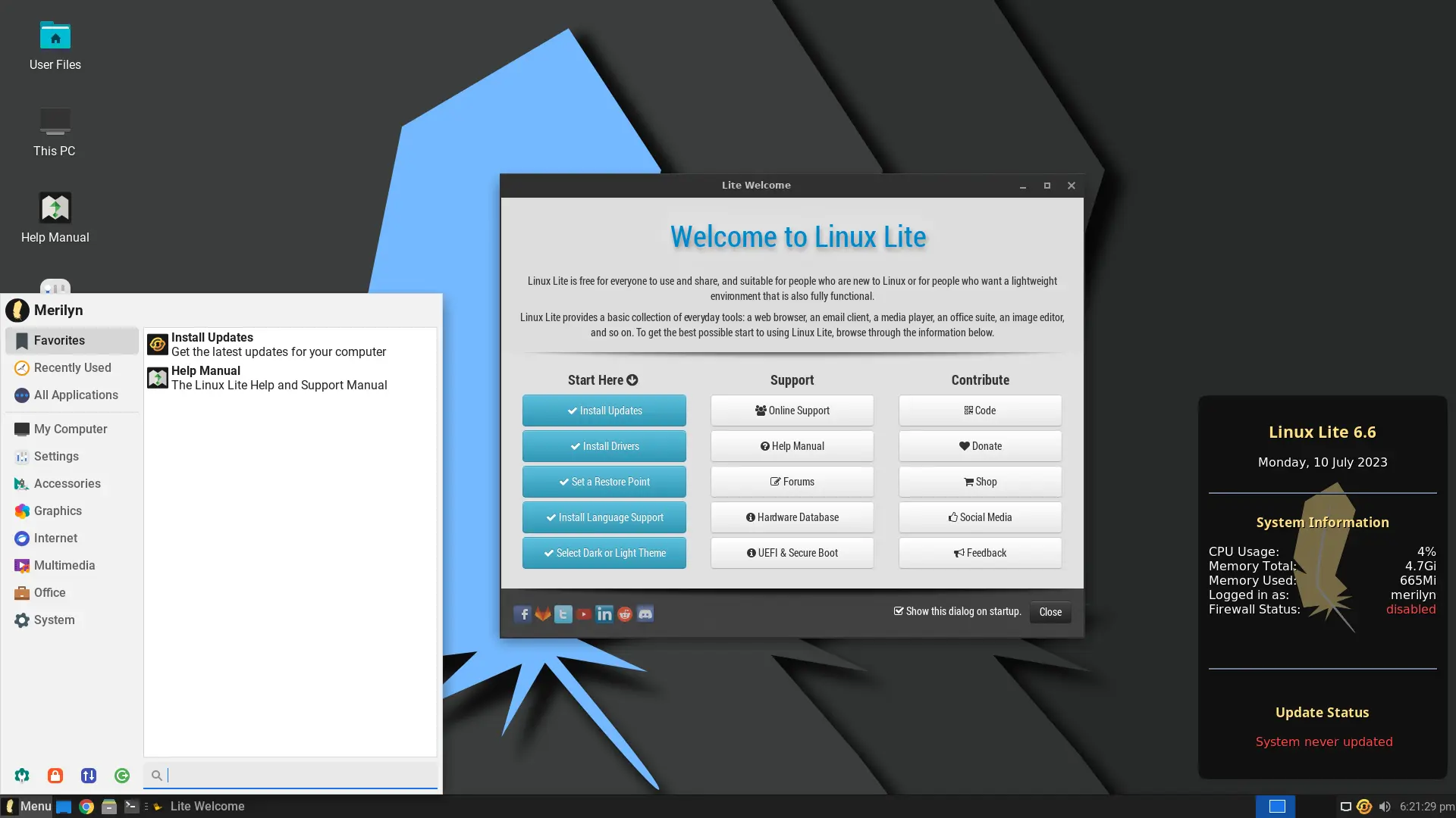 Linux Lite 6.6 RC1 Released with 22 New Languages Support - FOSTips